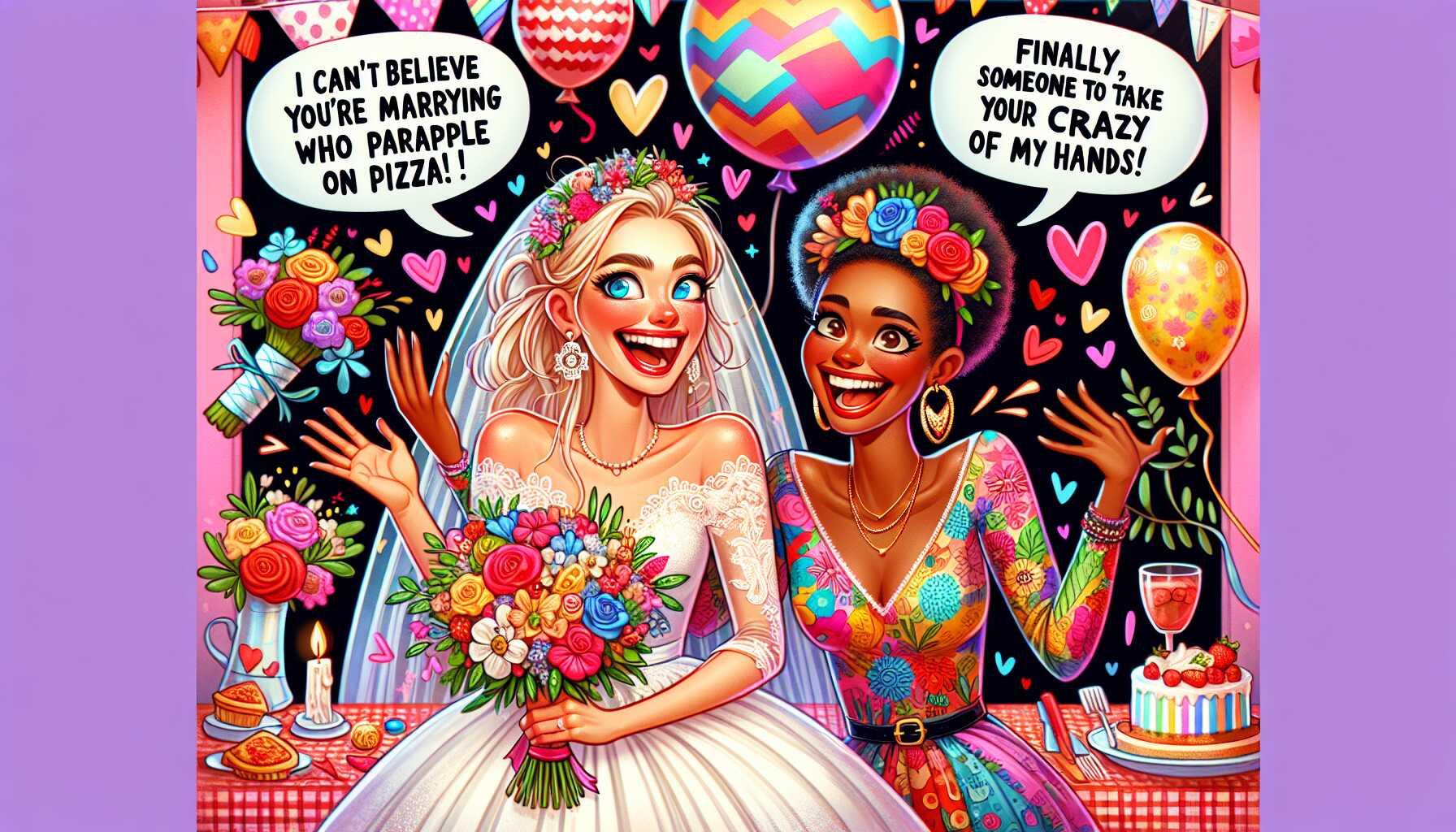 10 Short Funny Captions for Best Friend Wedding Bliss!